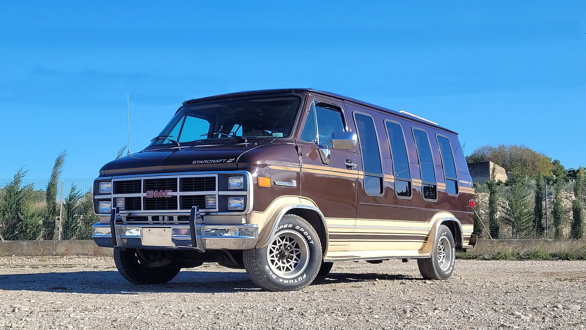 1984 Starcraft Van - Moody Van Drives Through Forest in Cine...