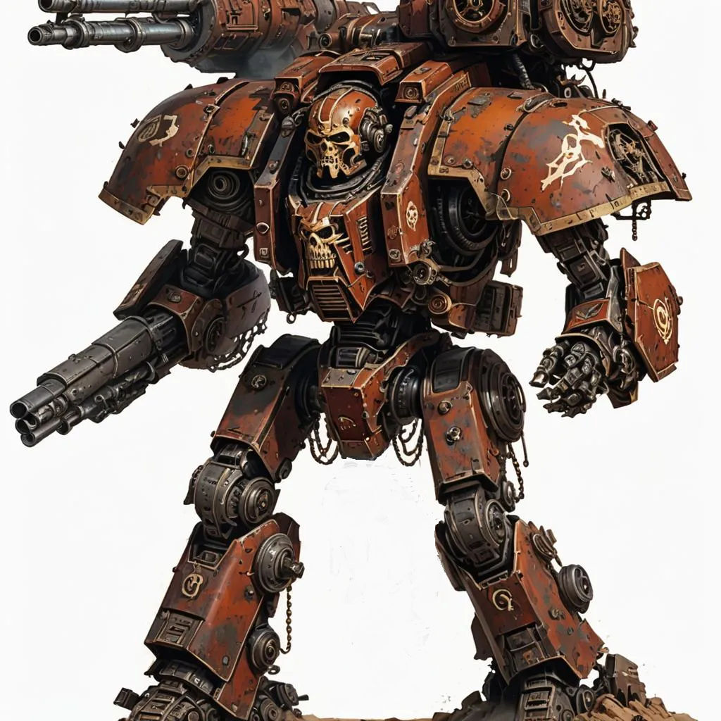 warhammer 40k warhound titan obliterating armies - AI Generated Artwork ...