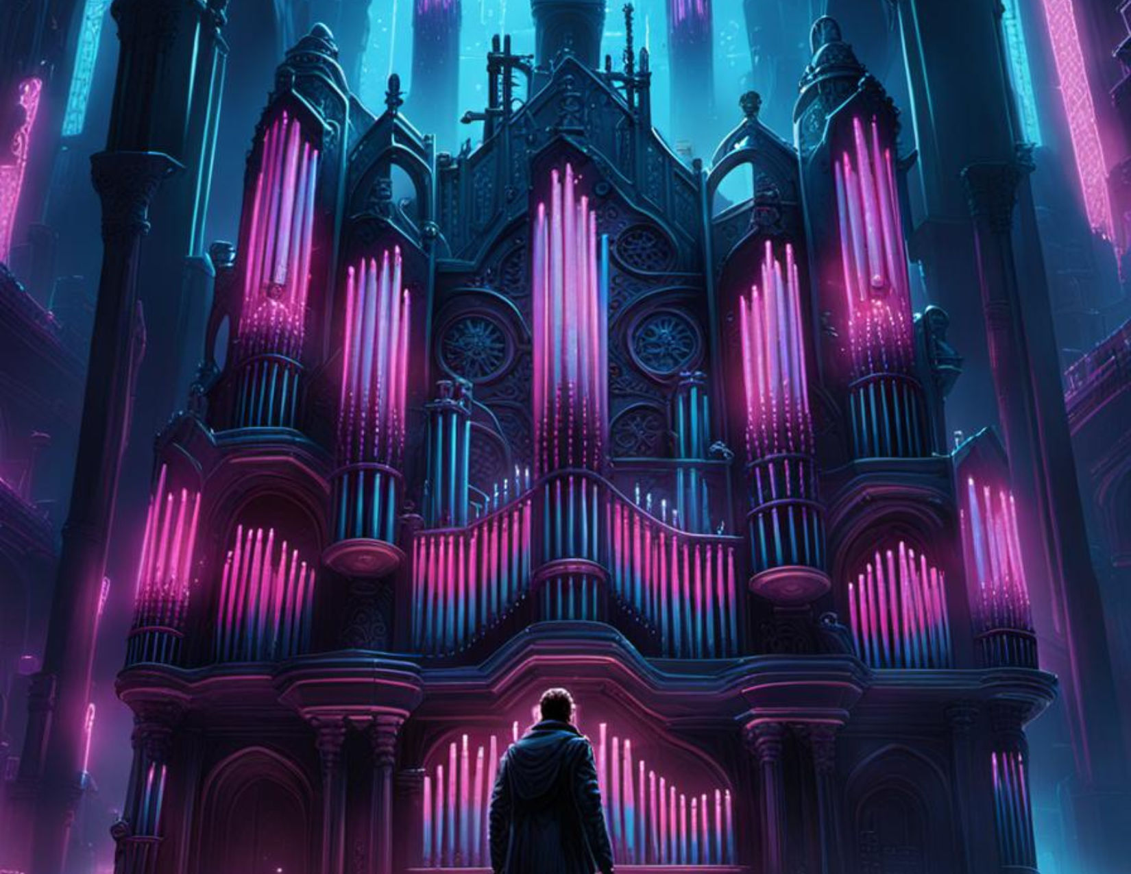 Gothic Alchemist's Lab with Bubbling Potions - AI Art