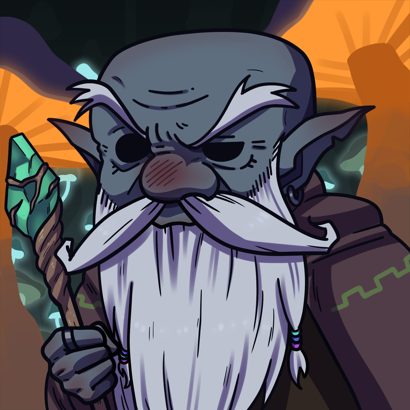 The Lonely Wizard Brews a Potion - AI Generated Artwork - NightCafe Creator