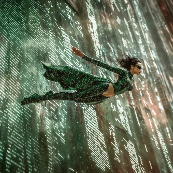 Black Trinity Leaps from Matrix Portal: Cyberpunk ... - AI Art