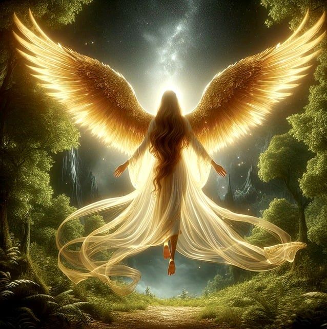 Death has risen - Decayed Angel with Bone Wings in Dark Fant...