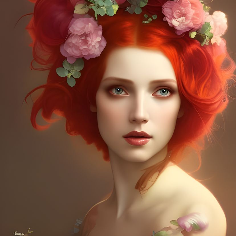 Flora, the Roman goddess of flowers - AI Generated Artwork - NightCafe ...