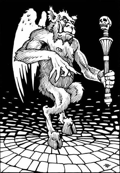 The wand of Orcus, Dungeons and dragons, Orcus with his wand, the wand ...