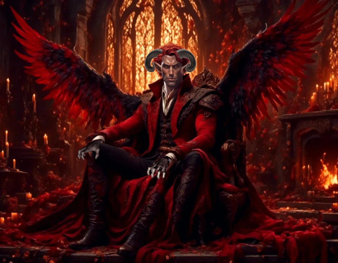 Smirk confident handsome devil, long pointed ears, elf ears, muscular ...