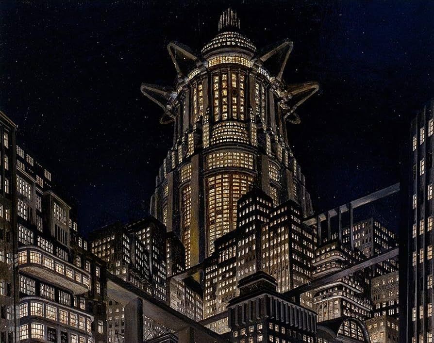 A futuristic cyberpunk modernization of the city in the 1927 movie ...