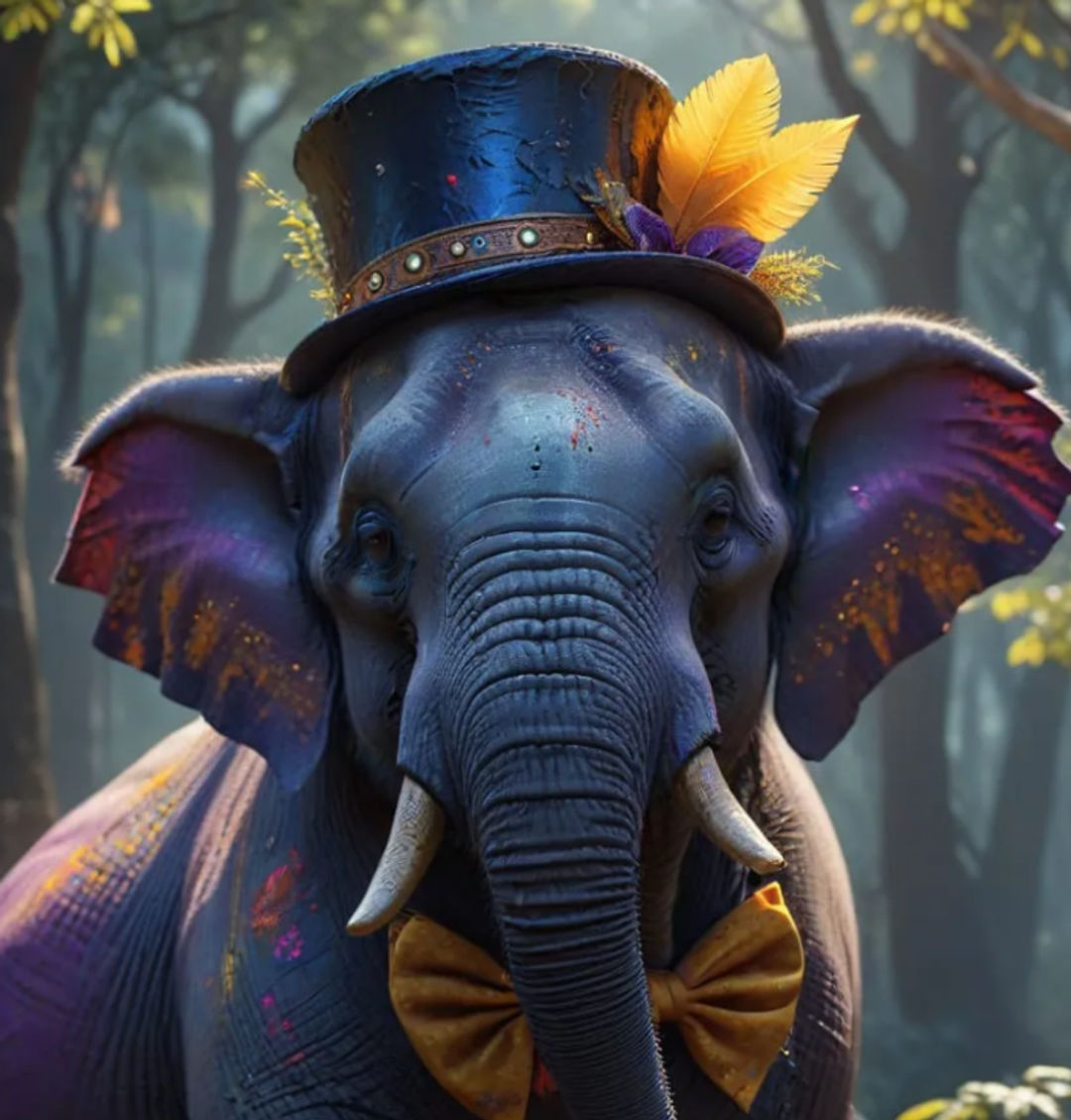 Enchanted Fantasy Kitten in a Mystical Forest - AI Art