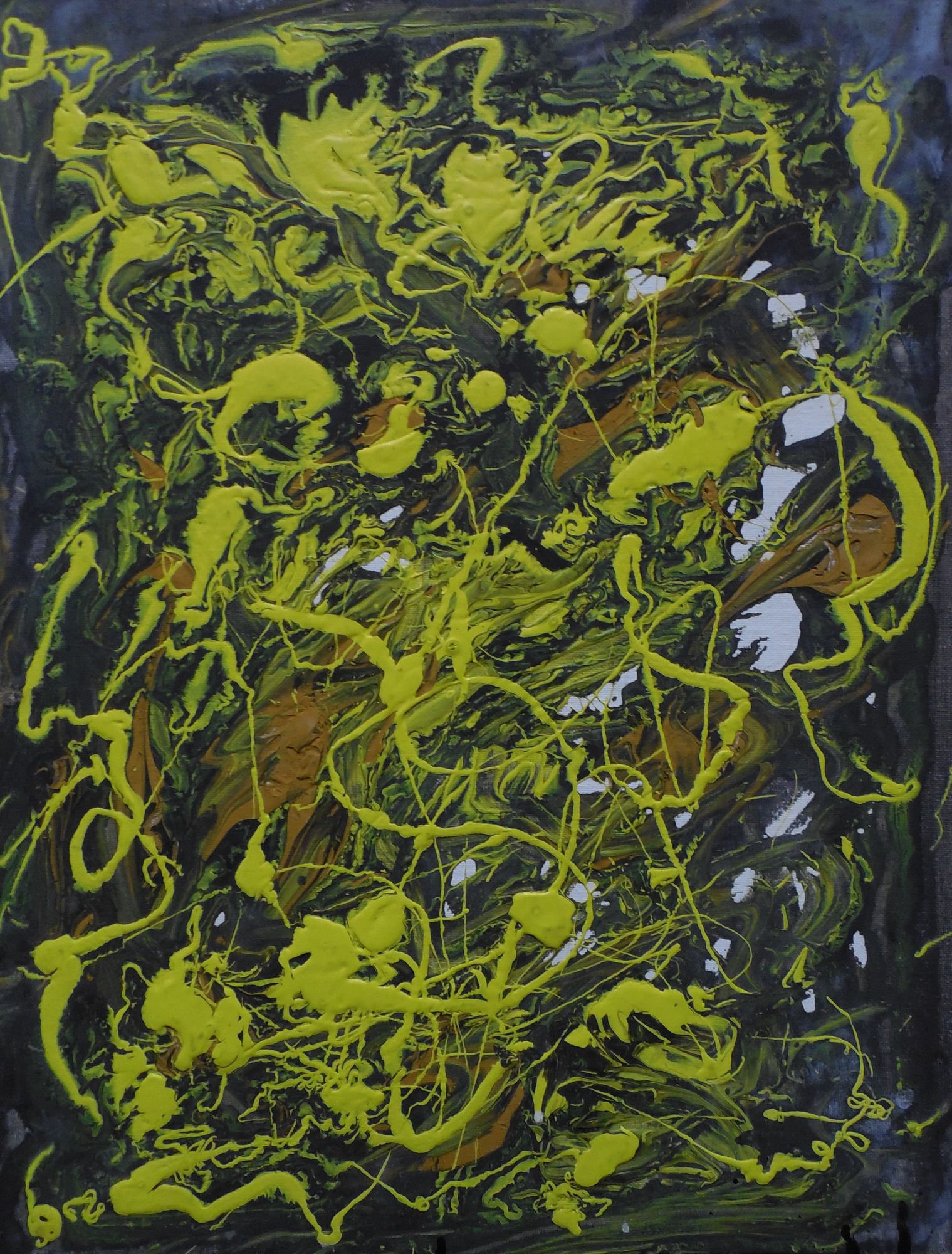 abstract painting. action painting. painting in the style of Jackson ...