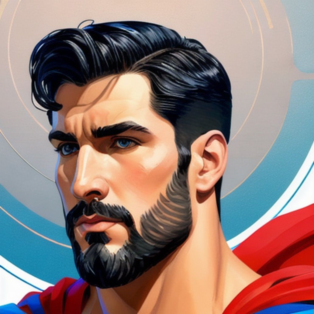 Gorgeous close portrait of handsome Superman - AI Generated Artwork - NightCafe Creator