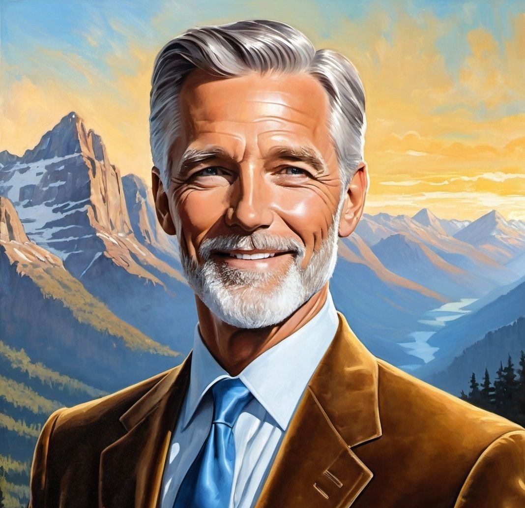 Andreas Berner, a georgeous handsome Swiss gentleman with silver-grey ...