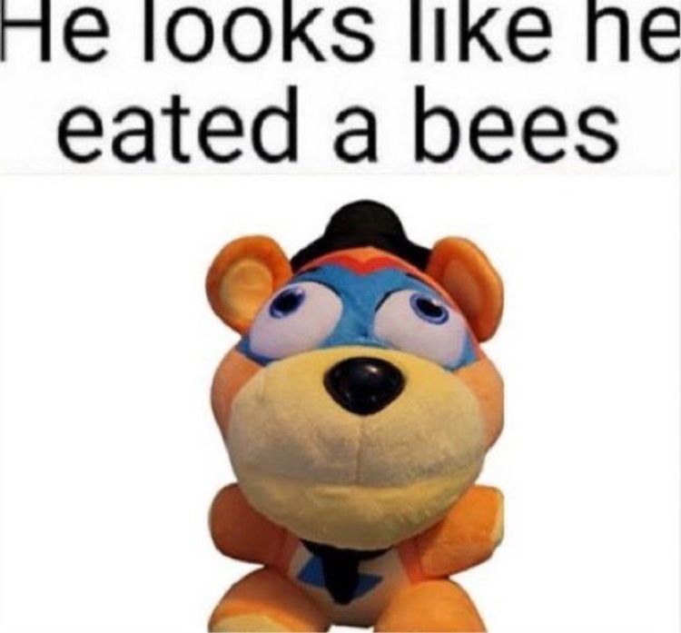 he looks like he eated a bees - AI Generated Artwork - NightCafe Creator