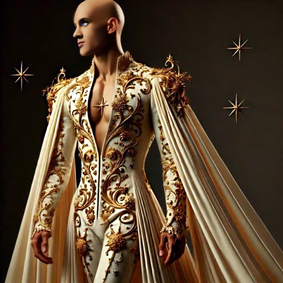 El arte en el siglo XVII - Baroque Gentleman in Elegant 17th...