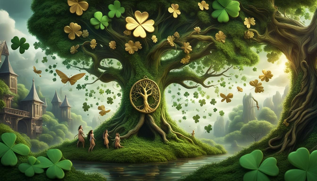 SUPERMODEL Vicki Verano, BLONDE, FAIRY AND LEPRECHAUN, TREE OF LIFE, 4 ...