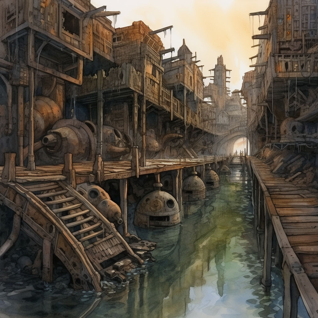 Fantasy Riverside Inn - Fantasy Concept Art of Weary Spirit ...