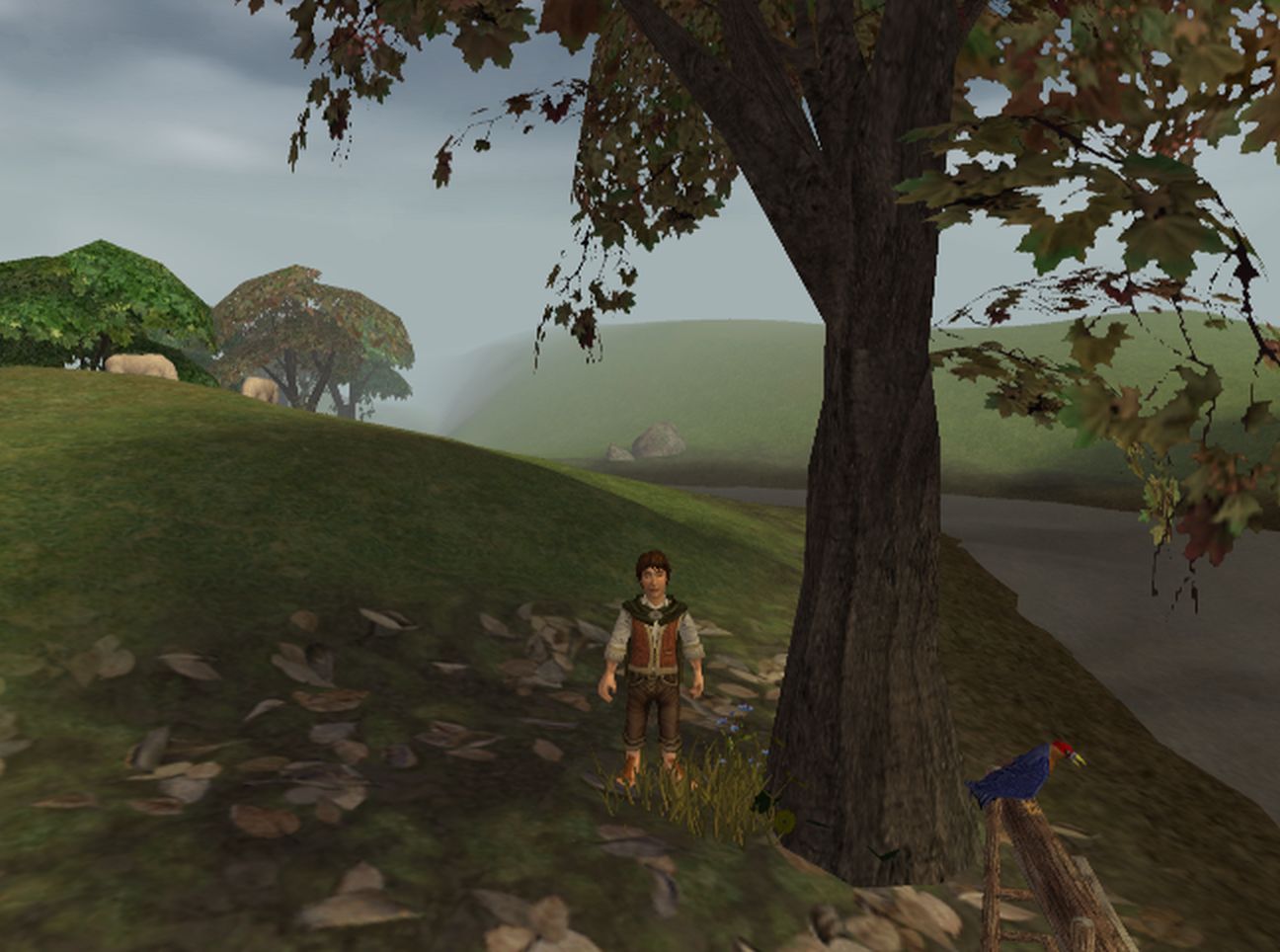 Frodo in Hobbiton, Studio Ghibli, Anime Key Visual, by Makoto Shinkai ...