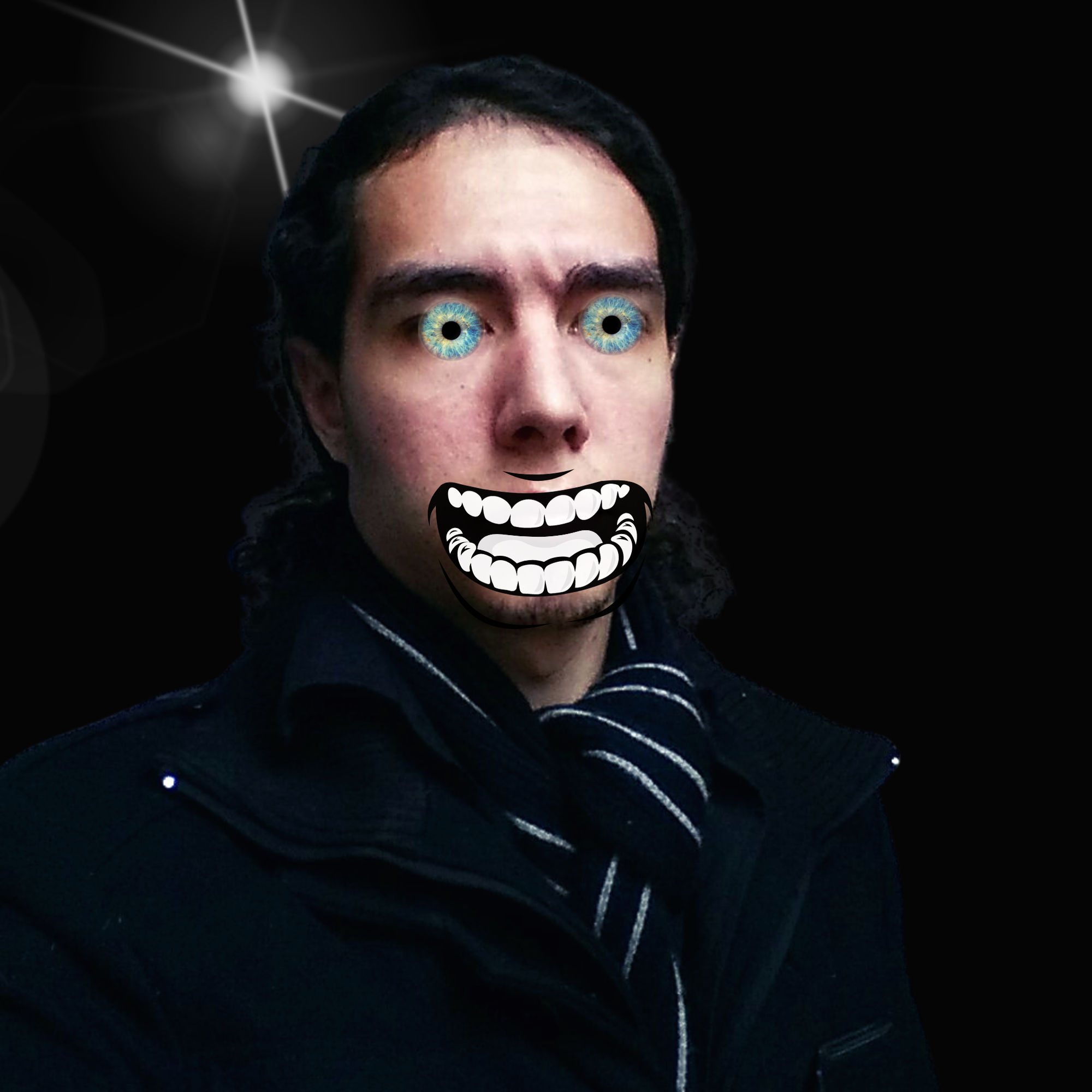 a grinning fool at night, fine needlepoint - AI Generated Artwork ...