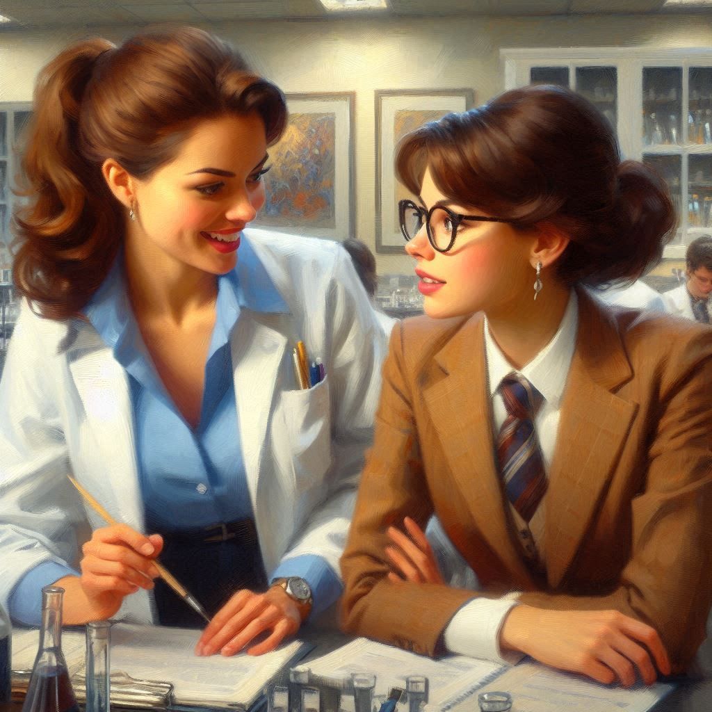 Dr. Mary Ann Summers explains her findings to Detective Velma Dinkley ...