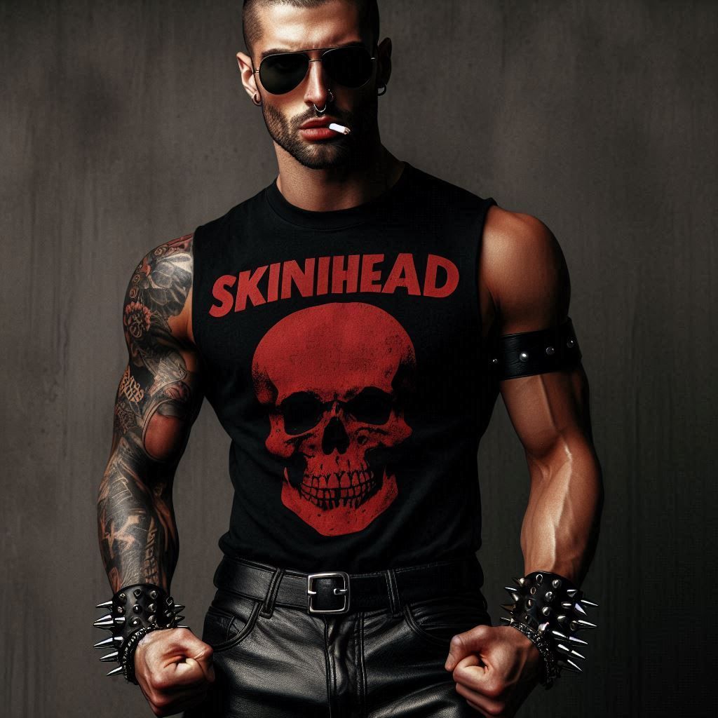 Skinhead punk - AI Generated Artwork - NightCafe Creator
