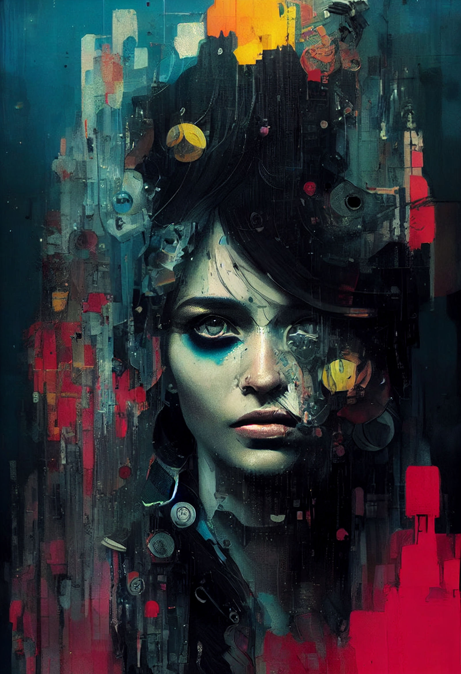 Cyberpunk Oracle 01 - AI Generated Artwork - NightCafe Creator