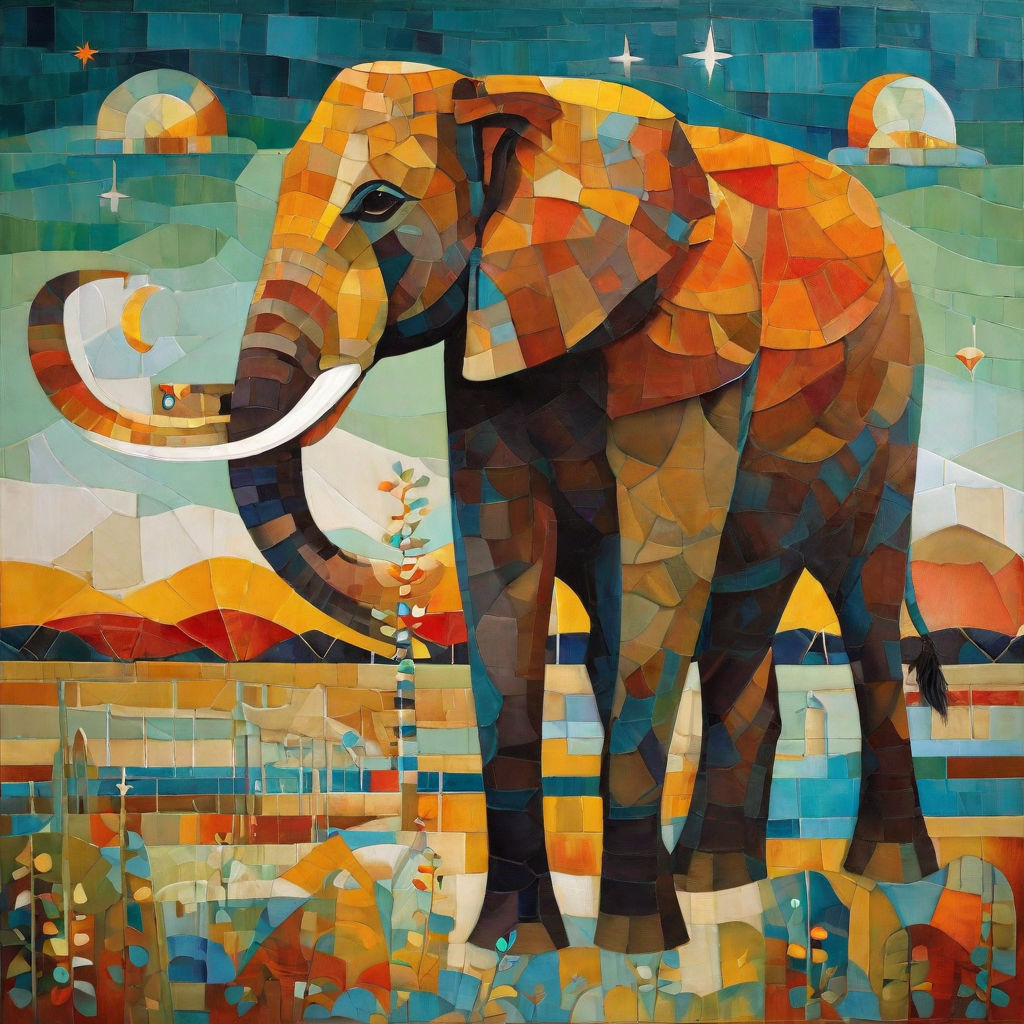 Anna Silivonchik cubist painting, Neo-Cubism, layered overlapping ...