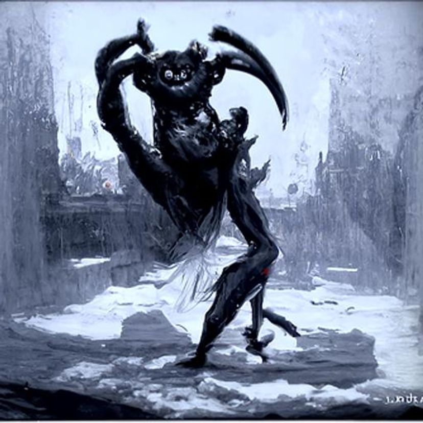 Dancing music demon - AI Generated Artwork - NightCafe Creator